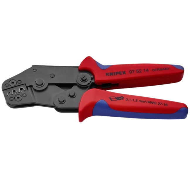 Knipex 975214 7-1/2" Crimping Pliers for Non-Insulated Open Plug-Type ...