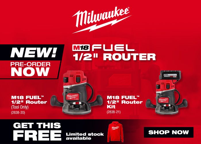Milwaukee 2838-21 M18 FUEL 1/2" Router Kit - BC Fasteners & Tools