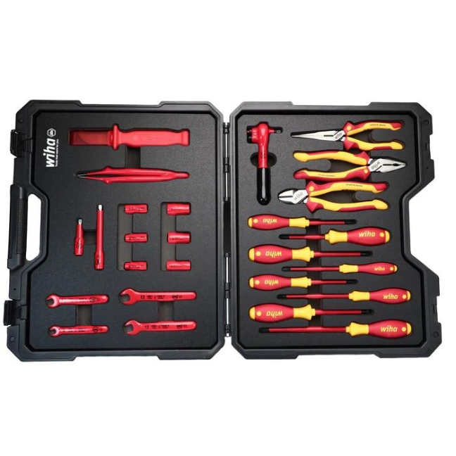 Wiha 91890 Insulated Hybrid and EV Vehicle Repair Essentials Tool Kit ...