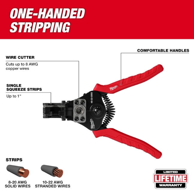 Milwaukee 48-22-3083 Automatic Wire Stripper and Cutter - BC Fasteners ...