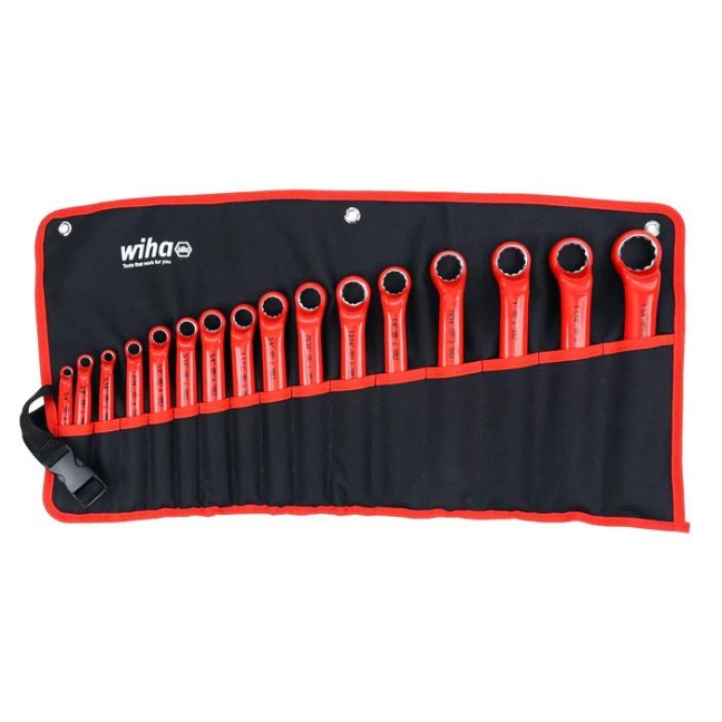 Wiha 21094 Insulated SAE Deep Offset Box-End Wrench Set 16-Piece - BC ...