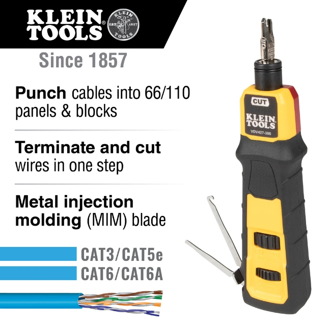 Klein VDV027-813 Punchdown LAN Installer Starter Kit - BC Fasteners & Tools