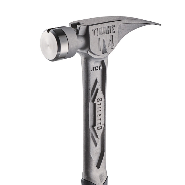 Stiletto TIB14RSC TIBONE 14oz Smooth Face Curved Handle Titanium ...