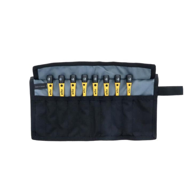 Wiha 27396 PICOFINISH ESD Safe Precision Screwdriver Set with Pouch 8 ...
