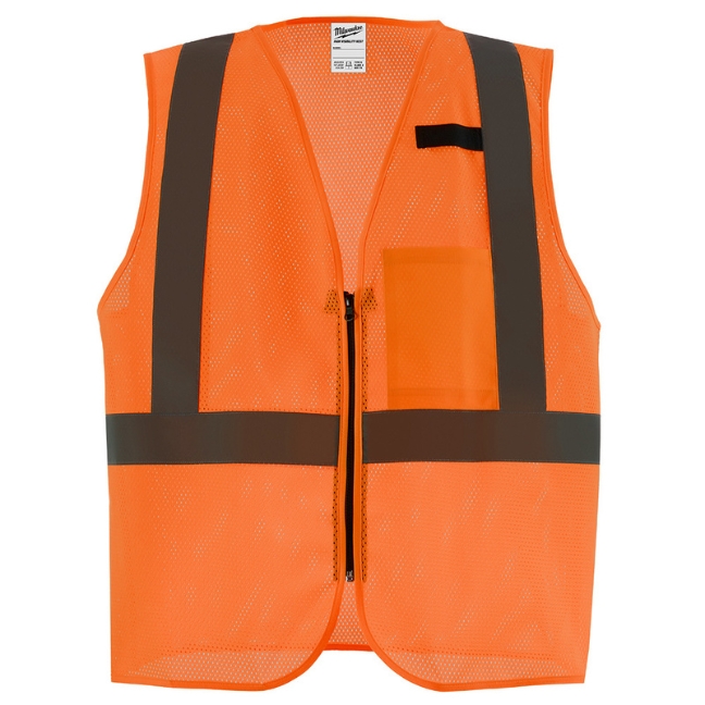 Milwaukee Hi-Viz Class 2 One-Pocket Mesh Safety Vest - BC Fasteners & Tools