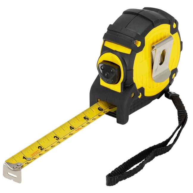 Jet 775979 JLTM-425SM 25ft/7.5m Autolock SAE/Metric Tape Measure with ...