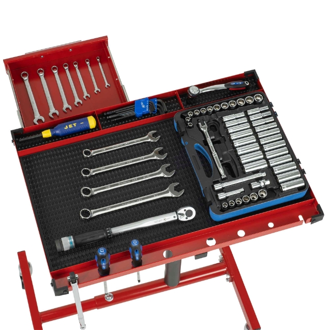 Jet 843016 JUHT-220S 220LB Capacity Adjustable Height Under-Hood Tool ...