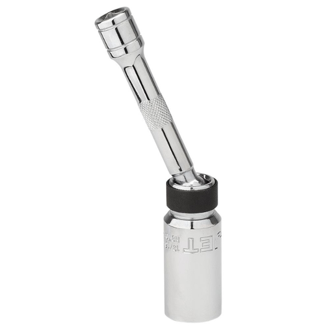 Jet H3704-22 Long Spark Plug Socket 3/8" Drive x 13/16" Hex x 6" (152 ...
