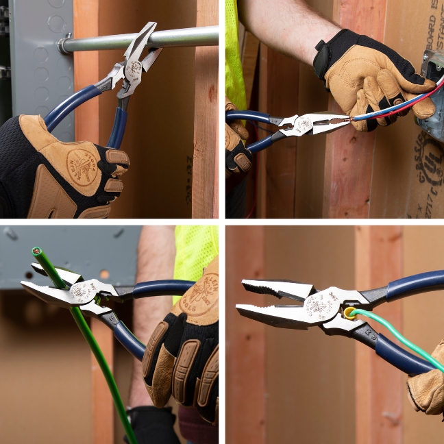 Klein 12098 8" High-Leverage Universal Combination Pliers - BC Fasteners
