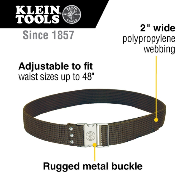 Klein 5225 Adjustable PolyWeb Tool Belt - BC Fasteners & Tools