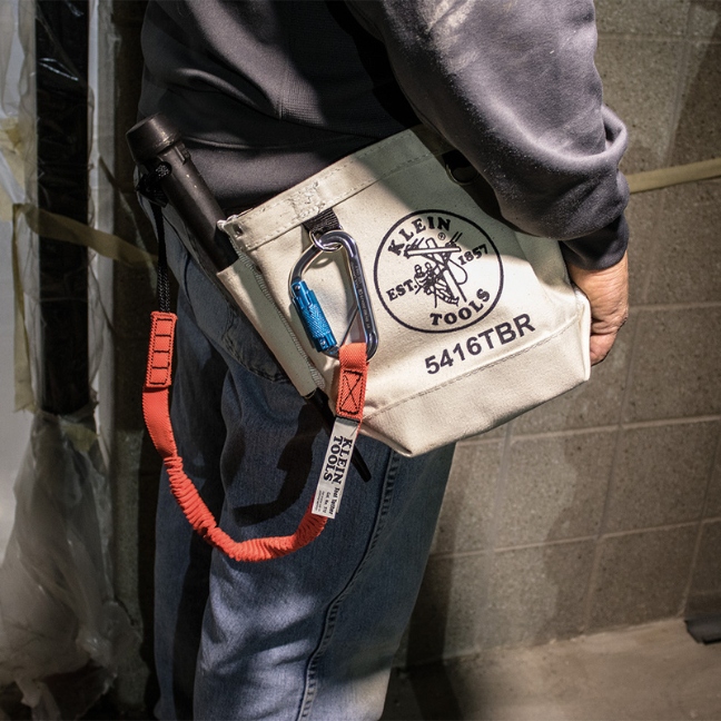 Klein 5416TBR 5" x 10" x 9" Bolt Retention Canvas Tool Pouch with ...