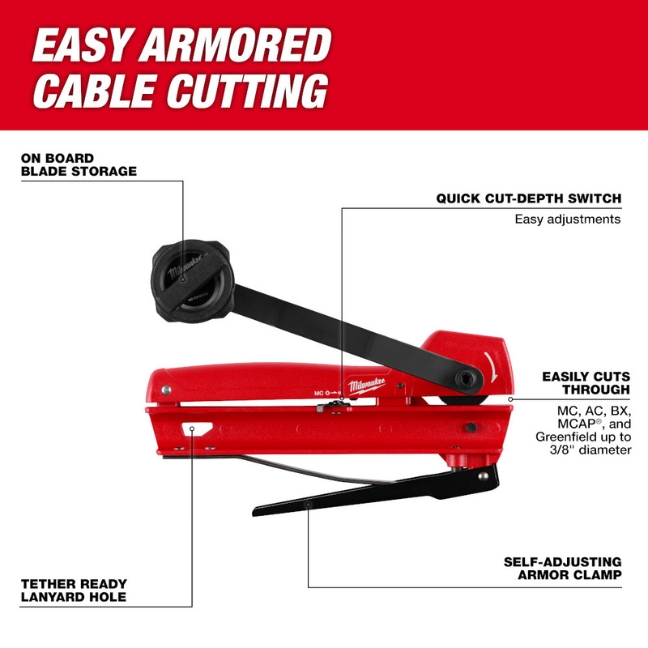 Milwaukee 48-22-6111 Armored Cable Cutter - BC Fasteners & Tools
