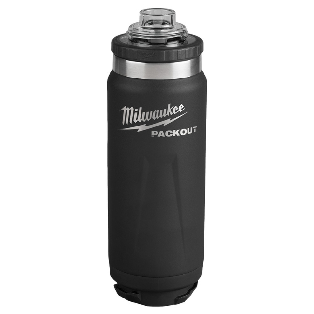 Milwaukee 48-22-8396B PACKOUT 24oz Insulated Bottle with Chug Lid ...