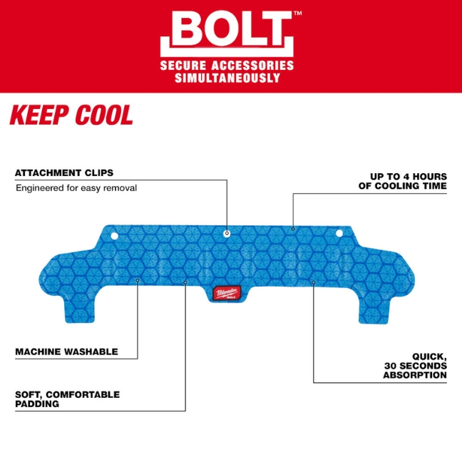 Milwaukee 48-73-4543 BOLT Safety Helmet Cooling Sweat Band - BC ...
