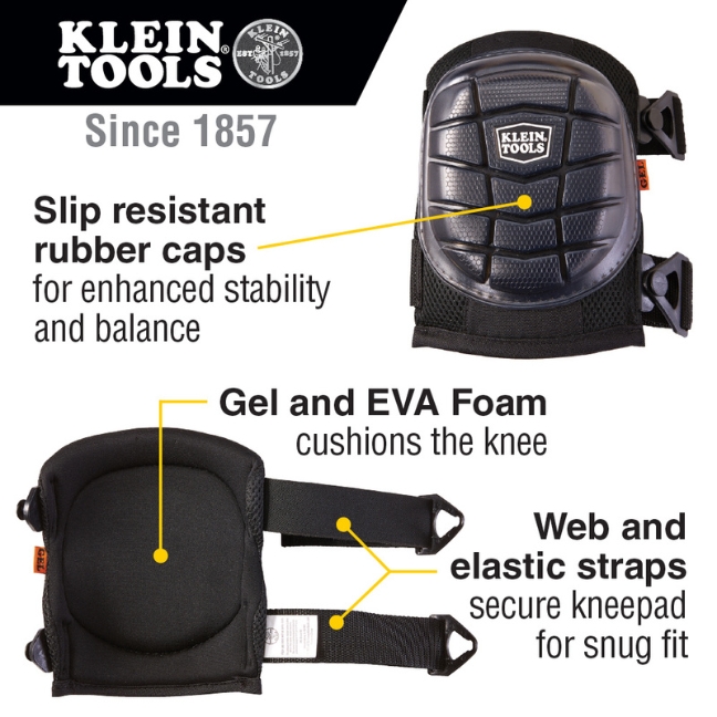 Klein 60184 Lightweight Gel Knee Pads - BC Fasteners & Tools