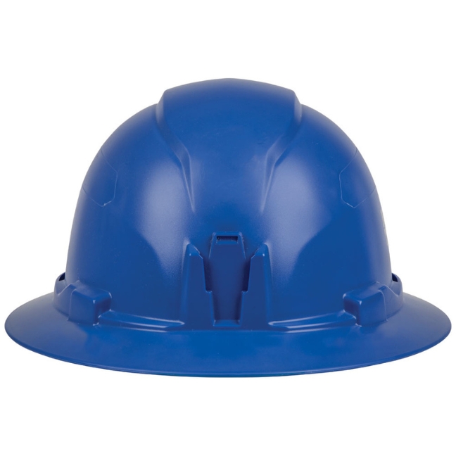 Klein 60249 Non-Vented Class-E Full Brim-Style Hard Hat - Blue