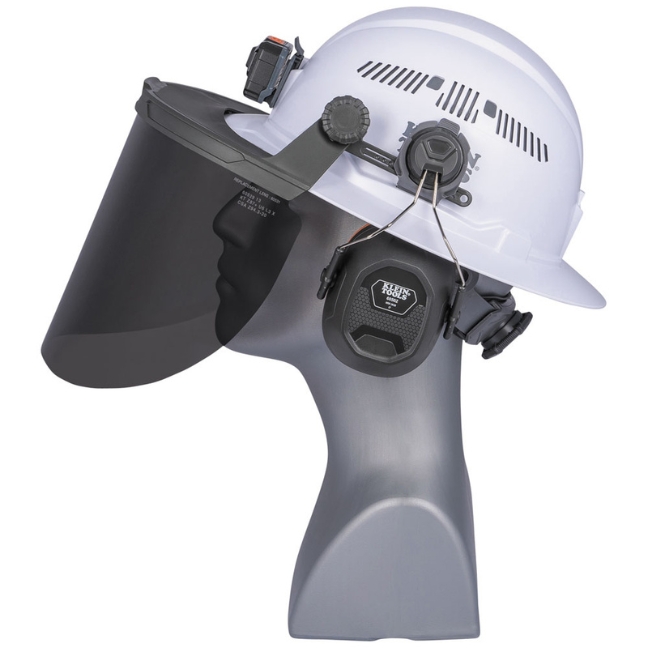 Klein 60529 Face Shield for Full Brim Hard Hat - Smoke Tinted Lens - BC ...