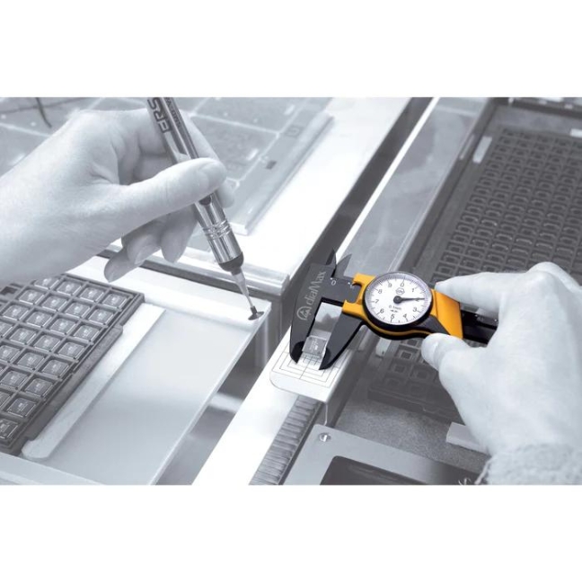 Wiha 41106 Metric ESD Safe Dial Caliper - BC Fasteners & Tools