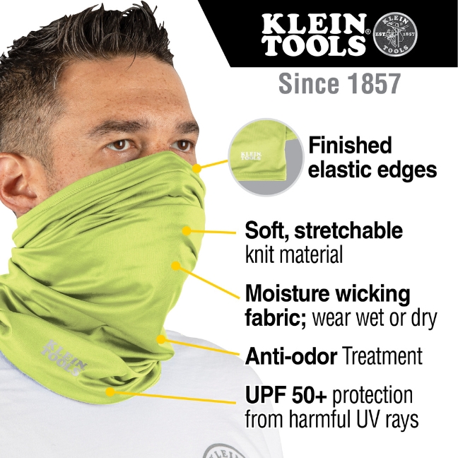 Klein 60465 Hi-Viz Neck and Face Cooling Band - BC Fasteners & Tools