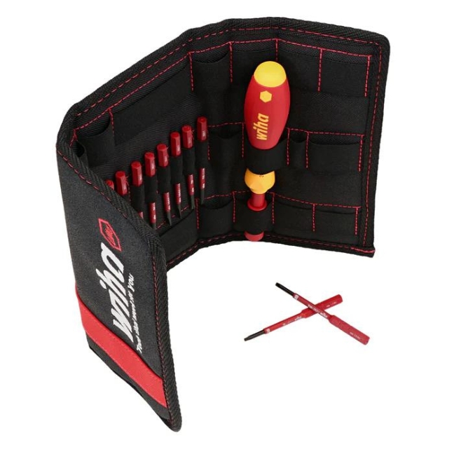 Wiha 28398 SLIMLINE SOFTFINISH Insulated Blade Set 19-Piece - BC Fasteners & Tools
