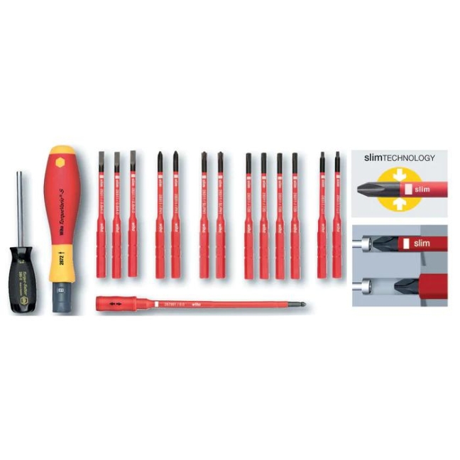 Wiha 28792 Insulated TORQUECONTROL and SLIMLINE Blade Set 16-Piece - BC ...
