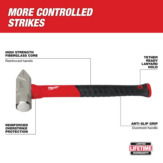 Milwaukee 48-22-9313 2.5lb Cross Peen Hammer - BC Fasteners & Tools