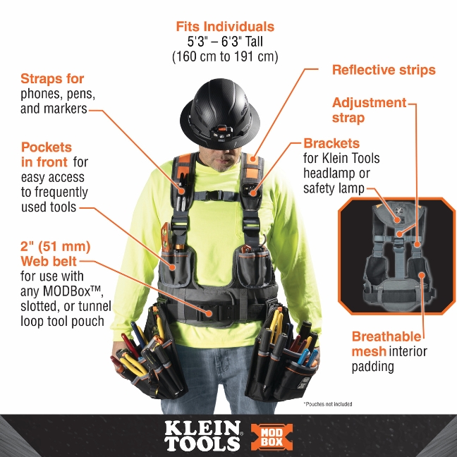 Klein 55828MB MODBOX Tool Vest - BC Fasteners & Tools