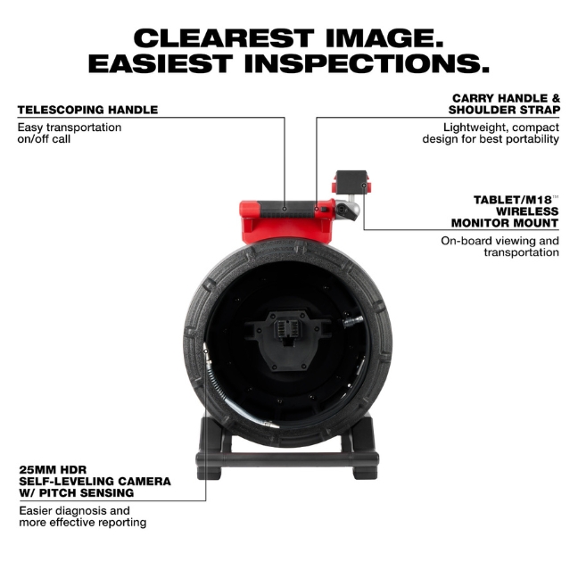 Milwaukee 3972-20 100ft Flexible Modular Inspection Reel