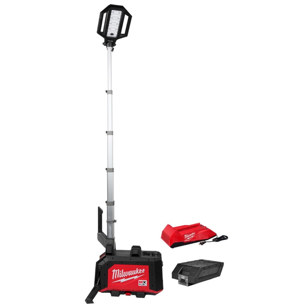 Milwaukee MXF040-1XC MX FUEL ROCKET Dual Power Compact Tower Light Kit ...