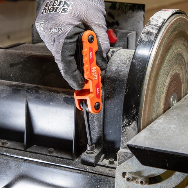 Klein 70540 Compact Folding SAE Hex Key Set 9-Key - BC Fasteners & Tools