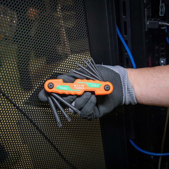 Klein 70540T Compact Folding TORX Hex Key Set 8-Key - BC Fasteners & Tools