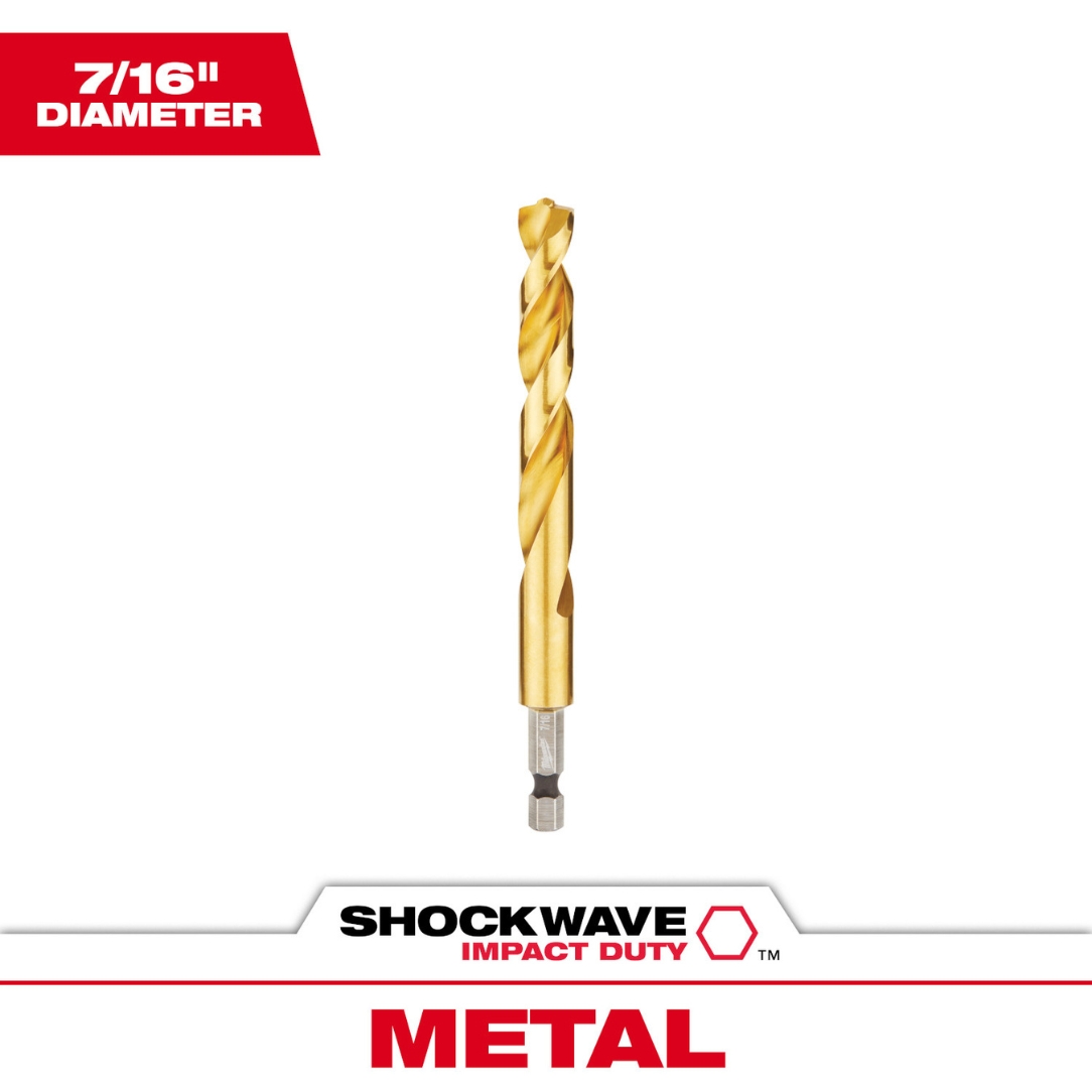 Milwaukee SHOCKWAVE RED HELIX™ Titanium Drill Bits - BC Fasteners & Tools