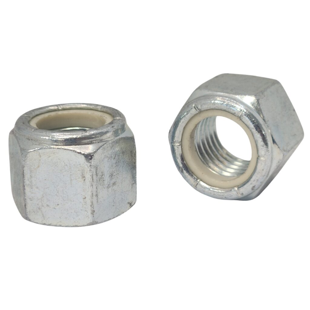 Metric Nylon Lock Nut Zinc - (NF) Fine Thread - BC Fasteners & Tools