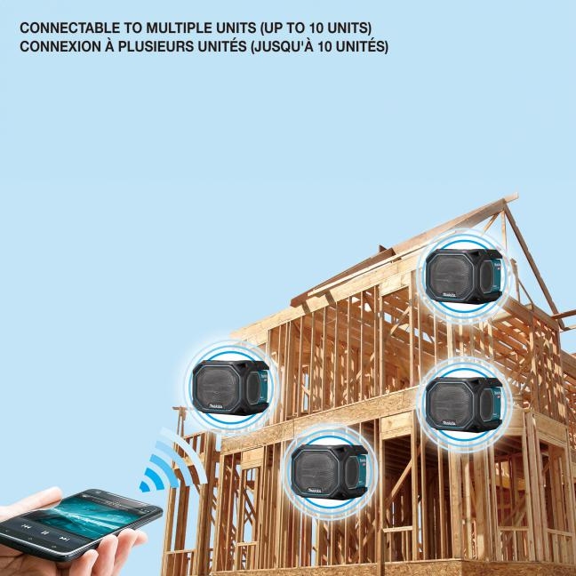 Makita MR014G 40Vmax XGT / 18V Bluetooth Jobsite Speaker