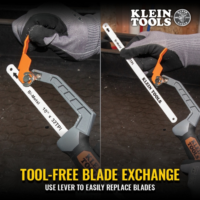 Klein 31432FC Compact Finish-Cut Hacksaw - BC Fasteners & Tools