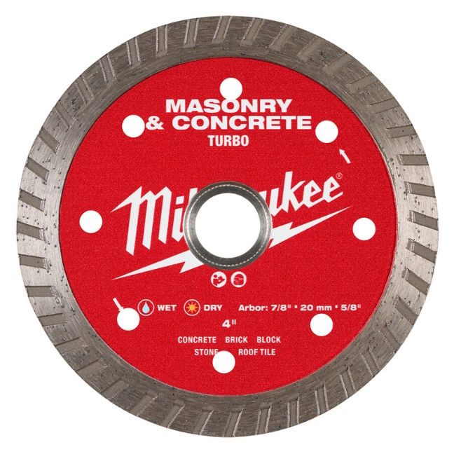 Milwaukee 49-93-9402 4" DIAMOND ULTRA Segmented Turbo General Purpose Blade