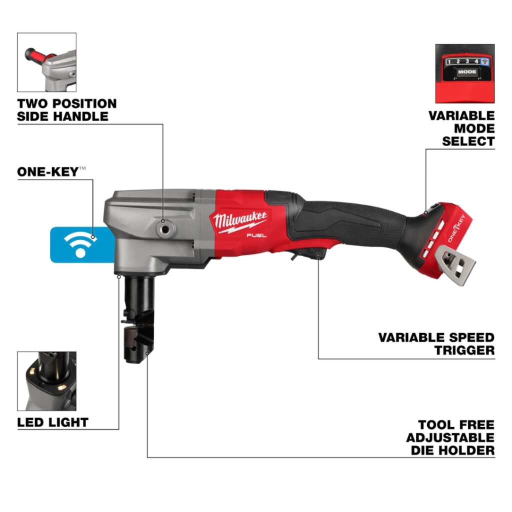 Milwaukee 3476-20 M18 FUEL 10 Gauge Nibbler with ONE KEY