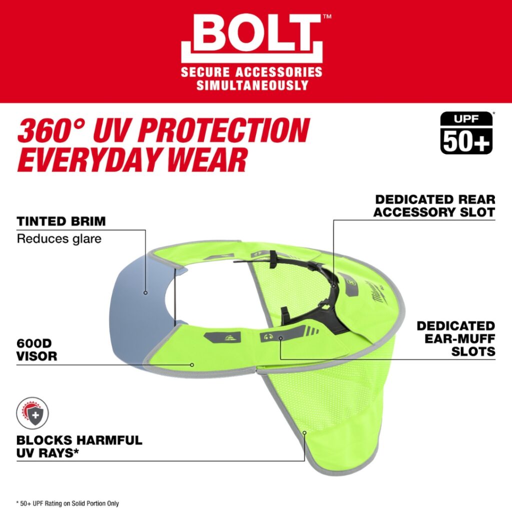Milwaukee 48-73-1078 BOLT Sun Visor with Sunshade