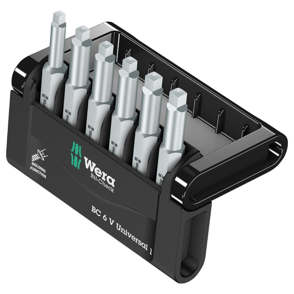 Wera 056478 Bit-Check 6 V Square Driver Bit Set 6-Piece