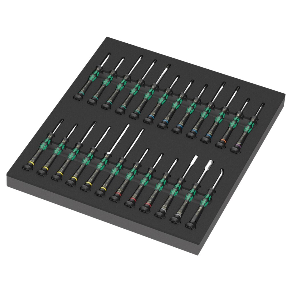 Wera 150106 9715 Foam Insert Micro Screwdriver Set 1 24-Piece - BC ...