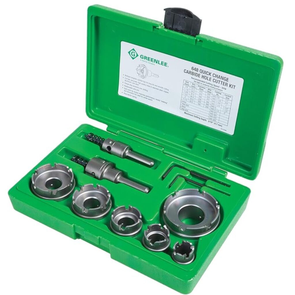 Greenlee 648 Quick-Change Carbide-Tipped Cutter Set 8-Piece - BC ...