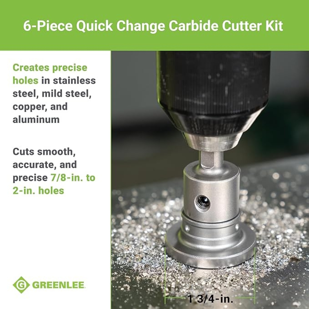Greenlee 660 Quick-Change Carbide Cutter Set 6-Piece - BC Fasteners & Tools