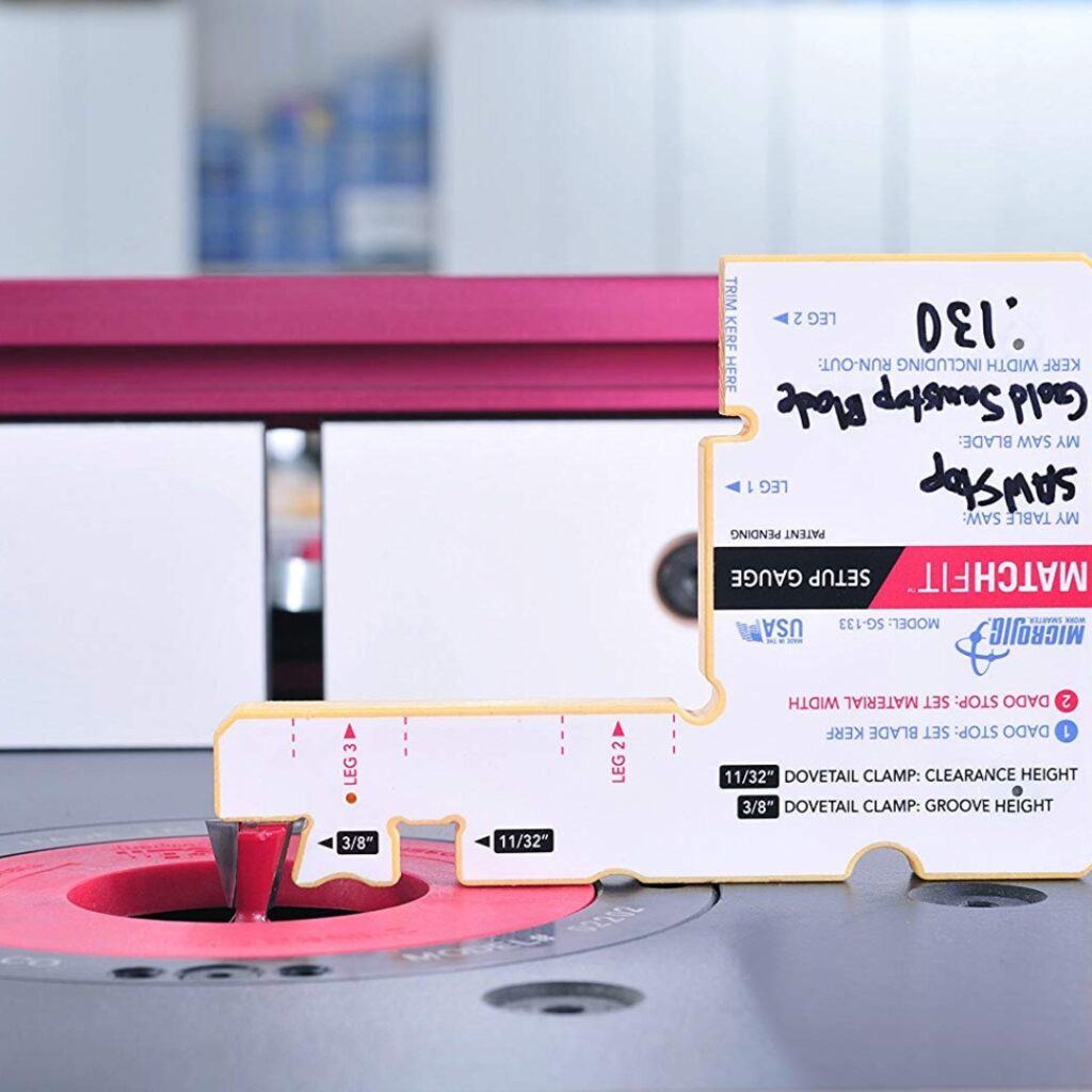 Microjig SG-133 MATCHFIT Setup Gauge - BC Fasteners & Tools