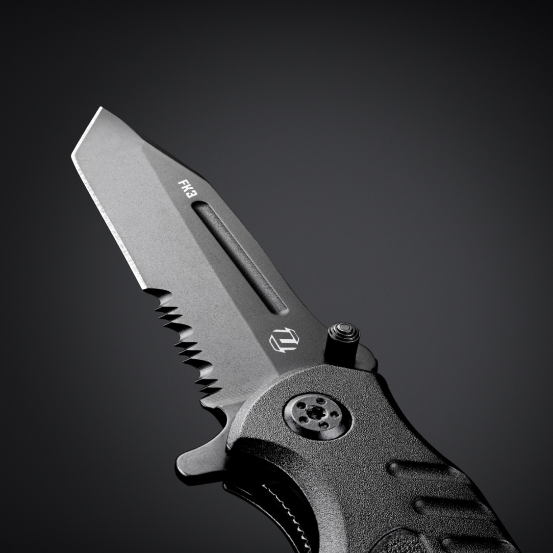 Unilite FK3 Heavy Duty Folding Knife with Clip Point Blade - BC ...