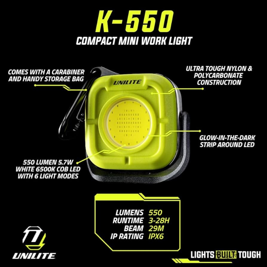 Unilite K-550 Compact Mini Work Light - BC Fasteners & Tools