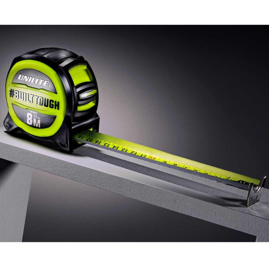 Unilite MT8M3 8m/26ft Super Heavy Duty Tape Measure with SUPERBLADE ...