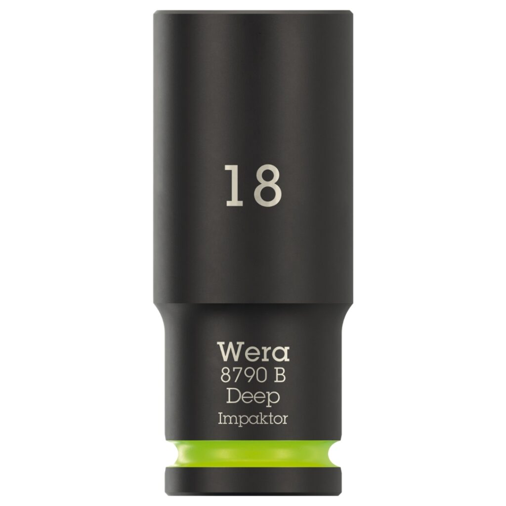Wera 005559 8790 B Impaktor Deep Socket 3/8″ Drive x 18mm x 63mm - BC ...