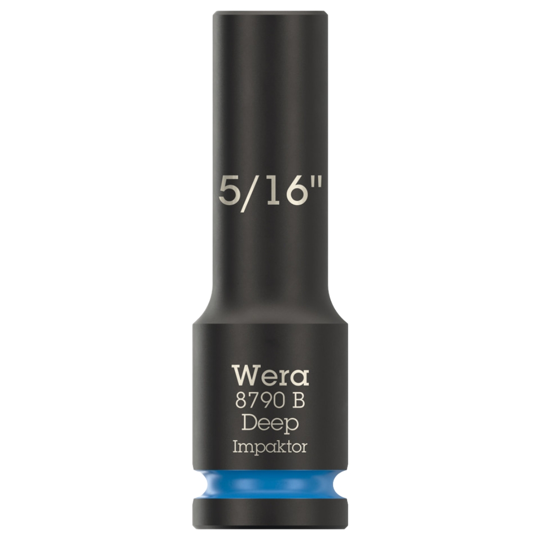 Wera 005565 8790 B Impaktor Deep Socket 3/8″ Drive x 5/16" x 63mm - BC ...