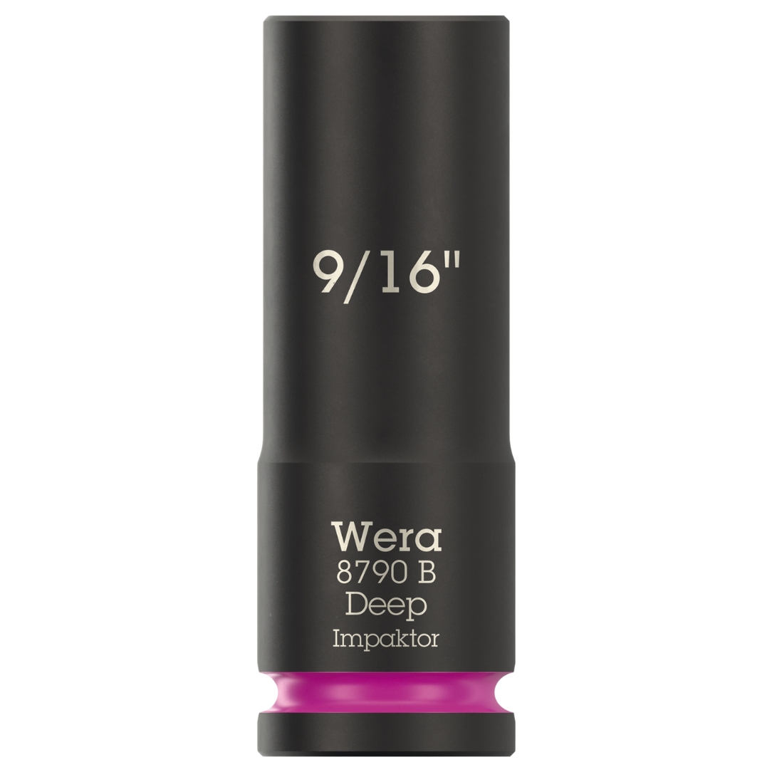Wera 005569 8790 B Impaktor Deep Socket 3/8″ Drive x 9/16" x 63mm - BC ...