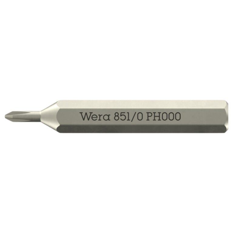 Wera 058119 851 Phillips Micro Driver Bit PH000 x 30mm 10-Pack - BC ...